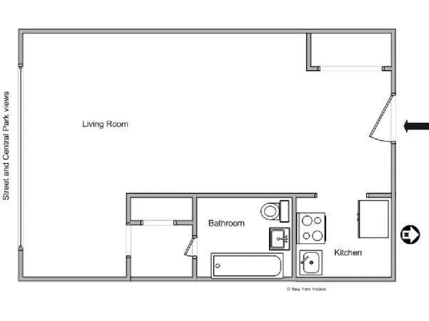 New York Apartment: Alcove Studio Apartment Rental in Upper West Side ...